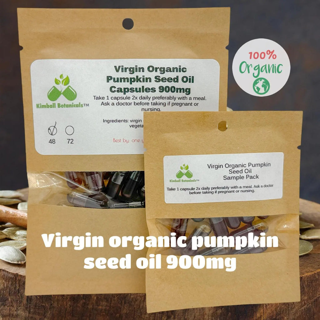 USDA Certified Organic Pumpkin Seed Oil Capsules 900mg – Kimball ...